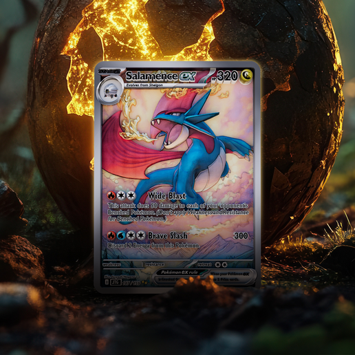 🐉Salamence🐉 Journey Together - 3D Card・ STL File for 3D printing・Cults