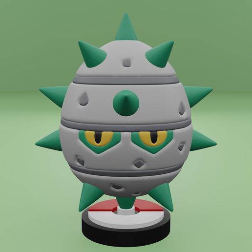 🐉 Pokemon No. 597 Ferroseed・ STL File for 3D printing・Cults