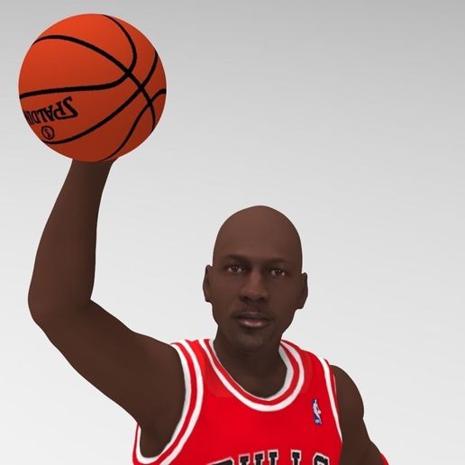 🇯🇴 Michael Jordan figurine for full color 3D printing・ 3D File for 3D ...