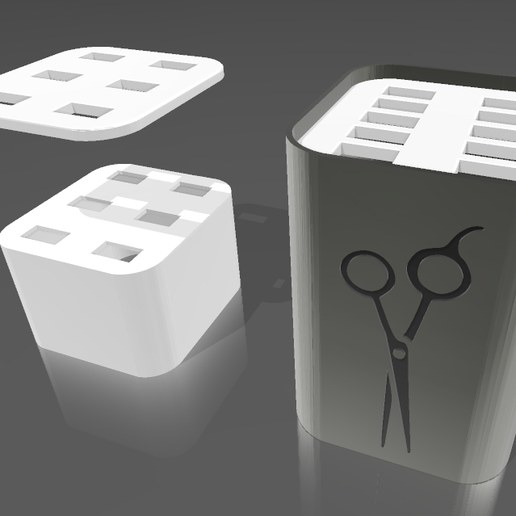 📦 BOX BARBER FOR CUTTING SCISSORS AND HYGIENIC STORAGE OF SCISSORS FOR ...