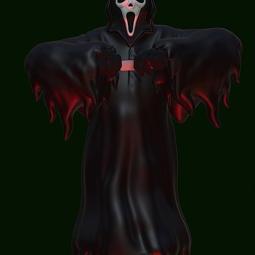 🔪 Ghostface wiping the knife pose・ STL File for 3D printing・Cults