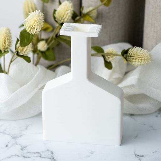 🏺 Linea Vase – Modern Flat Geometric Vase for Minimalist Interior Decor ...
