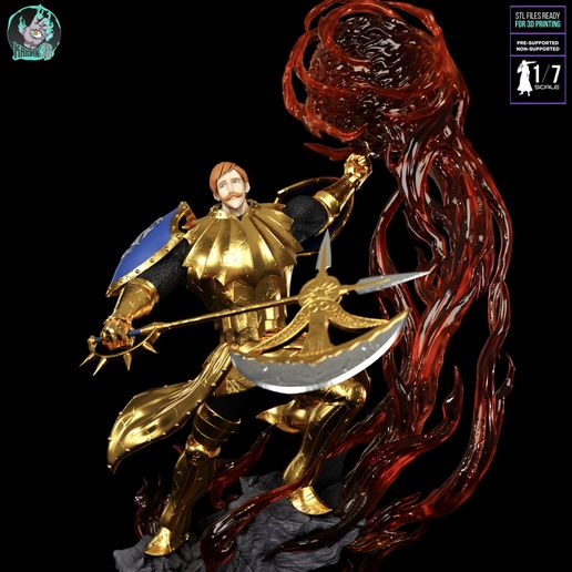 🎨 Escanor SEVEN DEADLY SINS - STL ready for 3D Printing・ 3D File for 3D ...