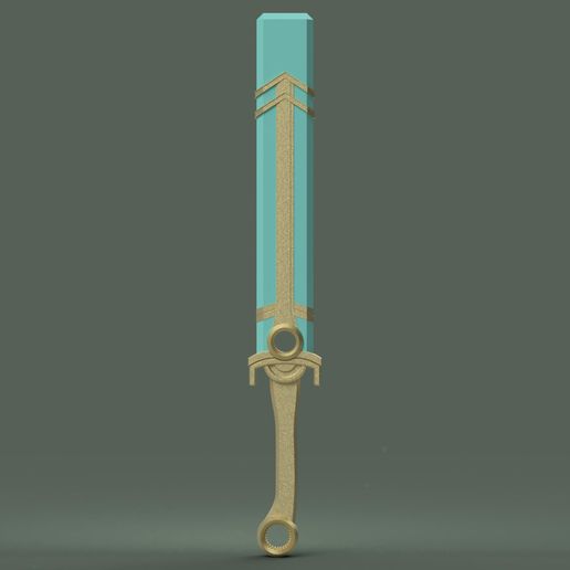 3D file Ekko's Time Sword 🗡️ ・3D printing design to download・Cults