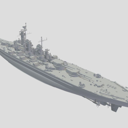 🗺️ U.S. Battleship Ohio From World of Warships・ STL File for 3D ...