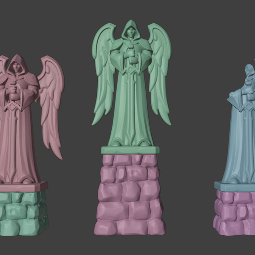 👼 Guardian Angel Statue・ 3D File for 3D printing・Cults