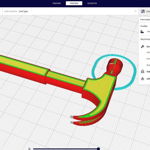 🔨 hammer・ STL File for 3D printing・Cults