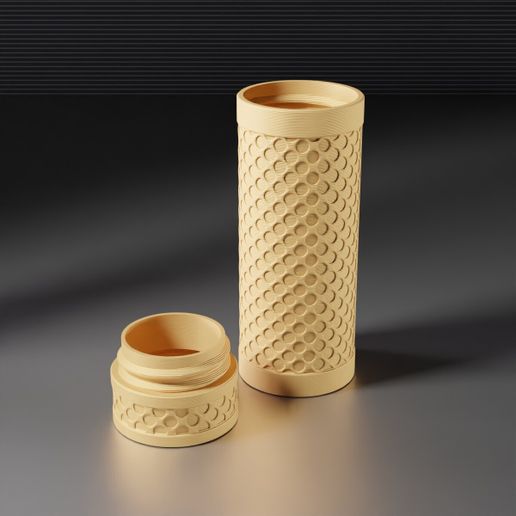 Free STL file THREADED CONTAINER 0001 🧵 ・3D printing idea to download・Cults