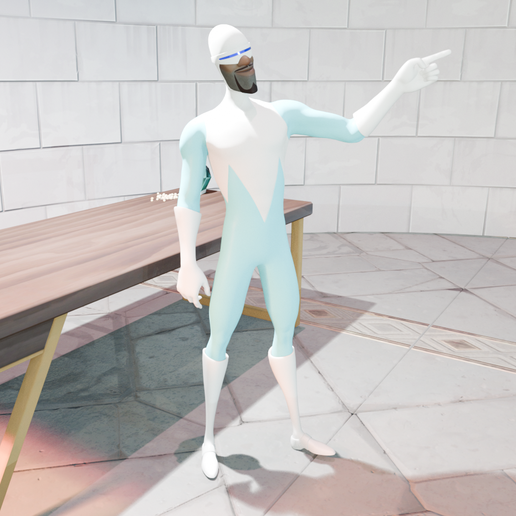 3D file Frozone fortnite + textures 🔫 ・3D printing model to download・Cults