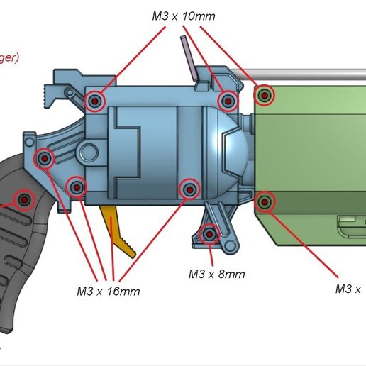 🕵️‍♂️ Detective Conan - Kaito Kid (Card Gun) STL・ 3D File for 3D ...