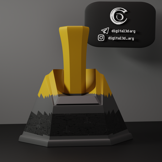 STL file TROPHY 03 CUSTOMIZABLE 04 🎾🥎🏓🏸 ・3D printable design to ...