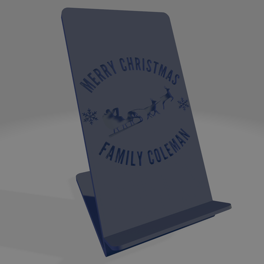 STL file Coleman Family Christmas Phone Stand – The Perfect Holiday ...