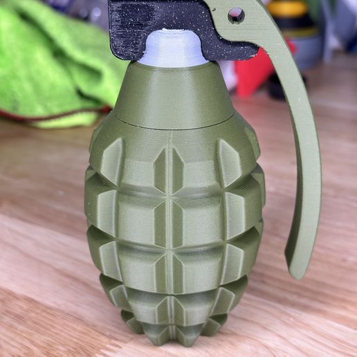 Hand Grenade Stash Container・ STL File for ・Cults