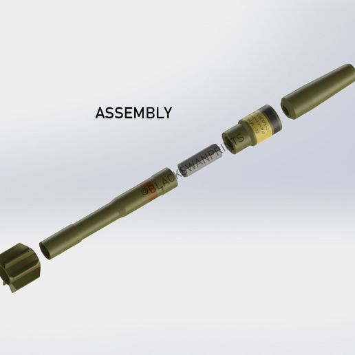 🇫🇷 French AP-AV mle F2 40mm Rifle Grenade・ 3D File for 3D printing・Cults