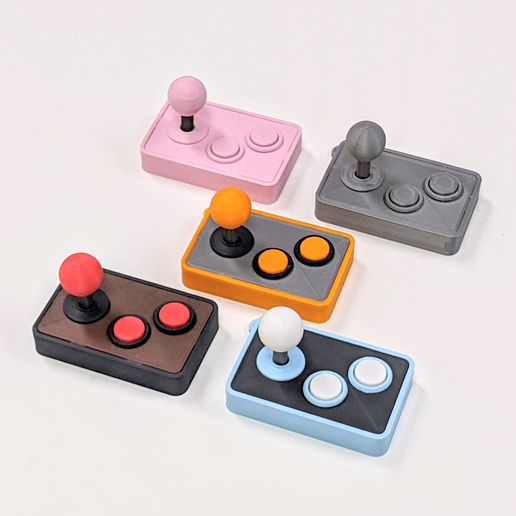 3D file Fidget Arcade Controller Key chain 👌 ・3D printer model to ...