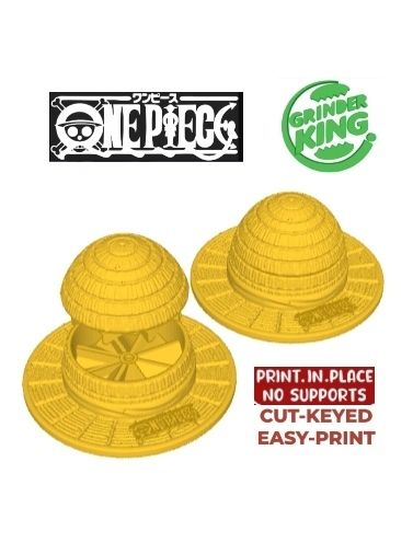 🎩 GRINDER LUFFY HAT・ STL File for 3D printing・Cults