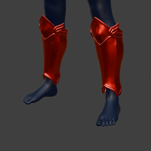 🎭 Red Knight Greaves・ STL File for 3D printing・Cults