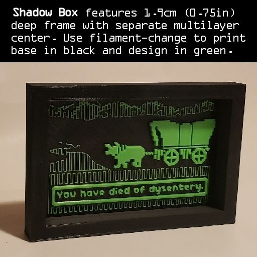 🎁 Oregon Trail Dysentery Gift Set Keychain Shadow Box Cake Topper ...