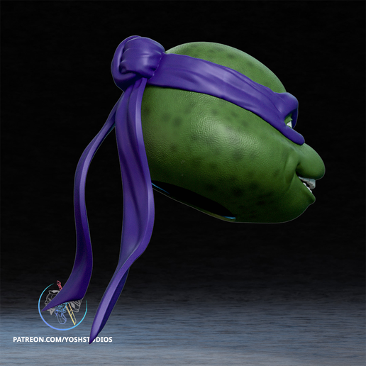 🪖 Purple TMNT Helmet 3D Printer STL File・ 3MF File for 3D printing・Cults