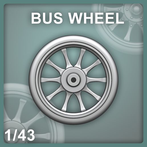 🛞 Wheel Bus Old Retro・ STL File for 3D printing・Cults
