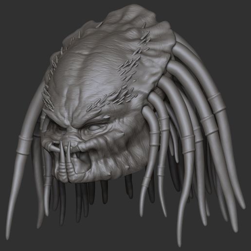 🎬 Predator head without mask from the 1987 movie for aaction figures ...