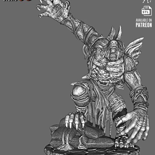 ☂️ NEMESIS STAGE 2 - RESIDENT EVIL 3 REMAKE - KR3D STUDIO - 520mm (1-06 ...