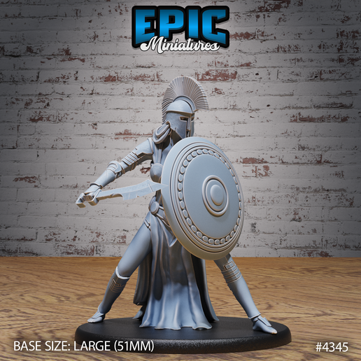 3D file Goddess Athena Avatar Attack ‧ DnD Miniature ‧ Tabletop ...