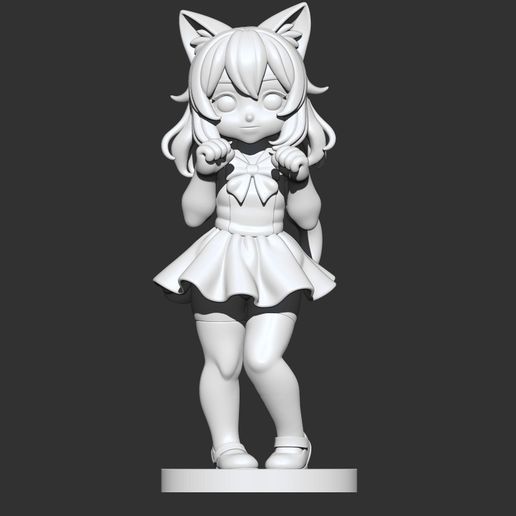 🗿 Catgirl・ STL File for 3D printing・Cults