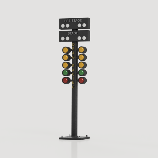 🎄 Diorama - Drag Racing "Christmas Tree" Starting Lights・ STL File for ...