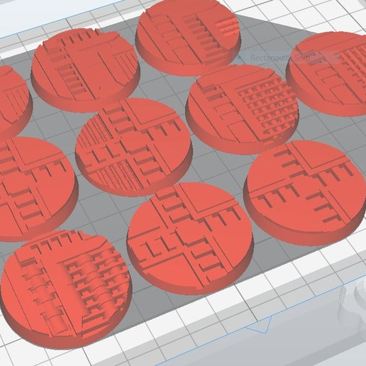 ⚔ Necromunda / Warhammer 40k Bases 40mm・Free STL File for ・Cults