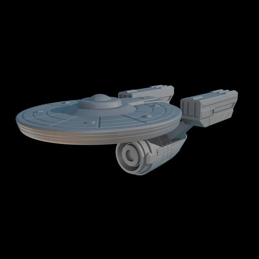 ⭐ CUTE USS ENTERPRISE-A STAR TREK CHIBI・ STL File for ・Cults