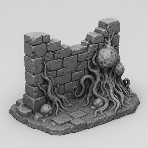 🎲 Infested Ruins – Modular 8-Piece Terrain Set (Fantasy / Sci-Fi ...