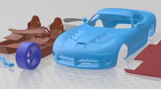3D file Dodge Viper SRT10 2010 Printable Car 🚗 ・3D printing idea to ...