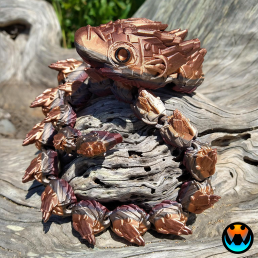 🐍 Cyborg Snake, Print In Place, Basilisk, Boa, Python, Articulating ...