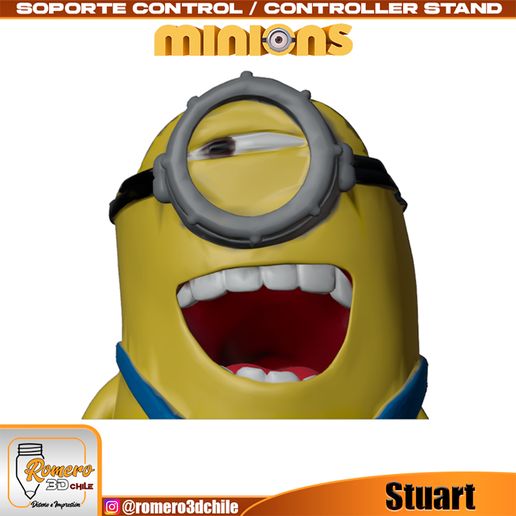 🎛️ Soporte Control Stuart / Minions・Archivo STL para Impresión 3D・Cults