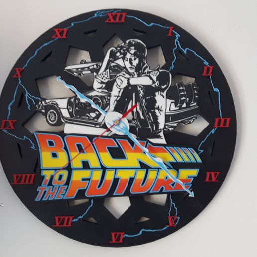 STL file Back to the future clock 🔙 ・3D print design to download・Cults