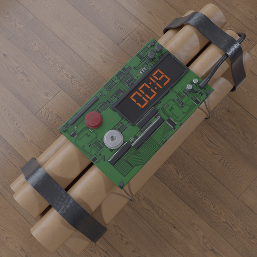🔫 C4 Explosive BombProp ( Prop-Gun ) 1/1 Scale・ STL File for 3D ...