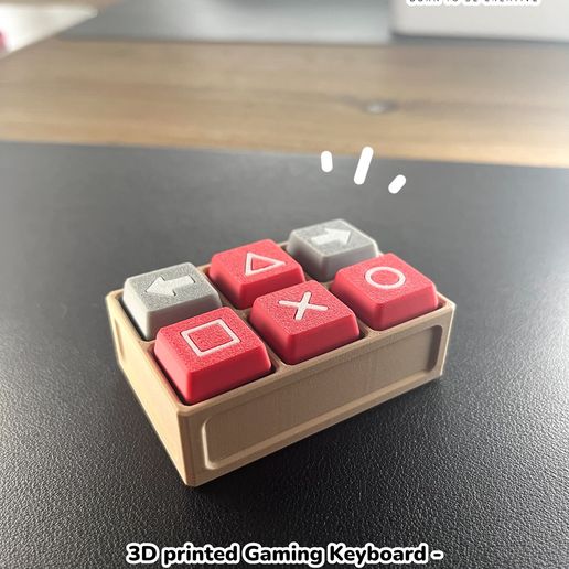 ⌨️ 3D Printed Gaming Keyboard - for your stress relief・Free 3D File for ...