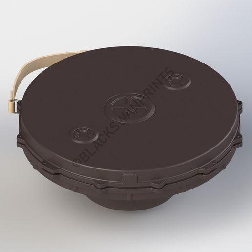 🤌 WW2 Italian Pignone Mod.43 T.2 Anti-Carro Landmine・ 3D File for 3D ...