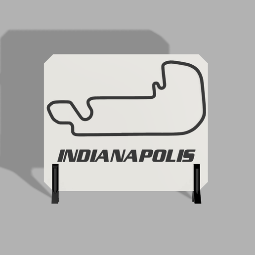 🏁 Indianapolis Track - Decorative Plate 🏁・ STL File for 3D printing・Cults