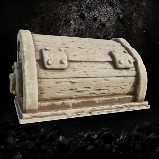 🎲 Round Chest・ STL File for 3D printing・Cults