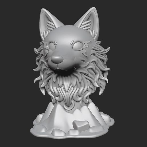 🦊 Fox head art sculpture・ STL File for 3D printing・Cults