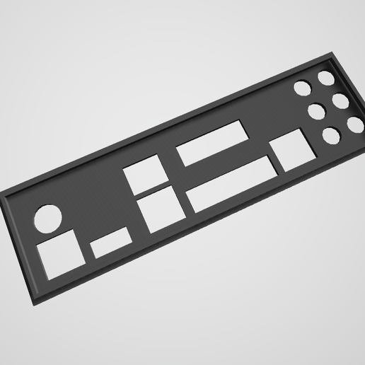 STL file MSI Z97-G43 Backplate / IO 🧞‍♂️ ・3D printing template to ...