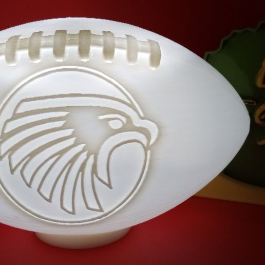 STL file Custom 3D Football Hawk Light 🏈 ・3D print model to download・Cults