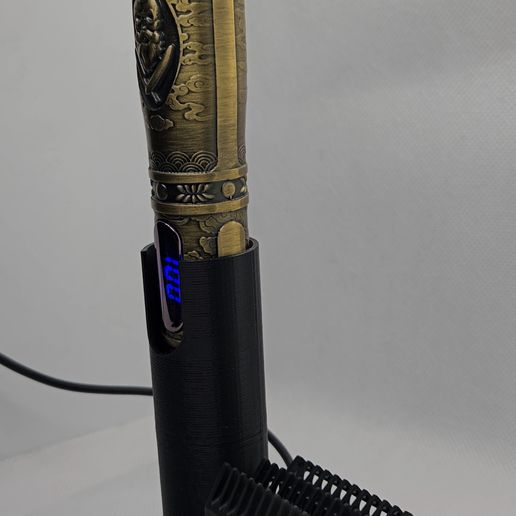 STL file T9 hair clipper stand with charger plug and clipper heads holder 💇 ・3D printable design ...