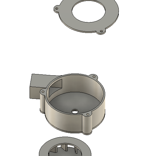🛁 Air Blower Ø78mm・ STP File for 3D printing・Cults