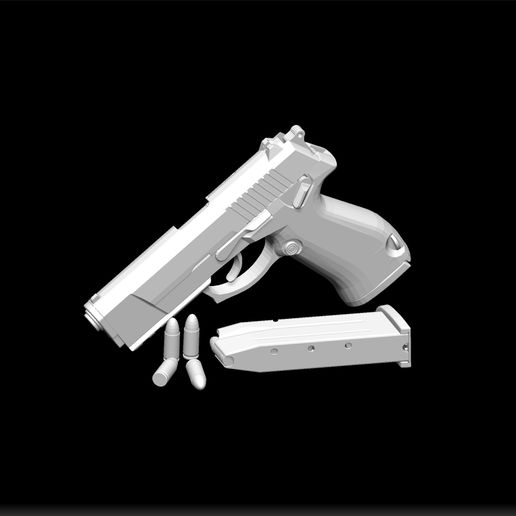 🔫 Norinco Qsz-92g 3D Model - 9mm Handgun STL - Tactical Pistol Print ...