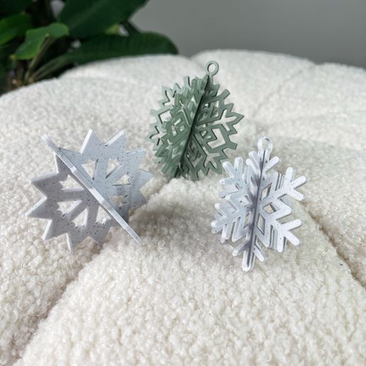 STL file Christmas Snowflakes Set PUZZLE 🎄 (STEP)・Design to download ...