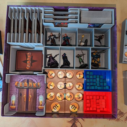 📦 Clank Catacombs Board Game Box Insert Organizer with Upper Management ...