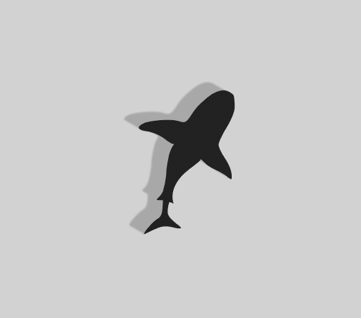 🦈 Shark Decoration - 2D Art・ STL File for 3D printing and CNC machining - Laser cutting・Cults